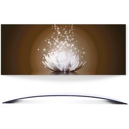 Artland Wandbild &raquo;Magie der Lotus-Blume&laquo; Blumen 1 Stk. tlg. 3D Optik gebogen Farbe Bild(er): braun