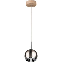 Spot-Light SPOT LIGHT Pendelleuchte &raquo;BALL WOOD&laquo; GU10 Warmwei&szlig; H&auml;ngeleuchte, Inklusive LED-Leuchtmittel, Eichenholz, flexible Spots...