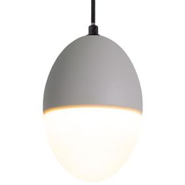 Paco Home Pendelleuchte »GREGG« E27 LED, E27, Lampe Für Wohnzimmer Esszimmer Küche, Höhenverstellbar betongrau