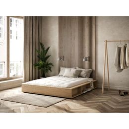 Karup Design Futonbett »Bettgestell Ziggy Bed – FSC Massivholz Futonbett, excl. Matratze« praktische Ablagefläche neben der Matratze, viel...