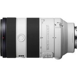Sony Objektiv »FE 70–200 mm F4 Makro G OSS II« schwarz/weiß Bajonettschutzkappe, Objektivschutzkappe, Objektivtasche, Stativhalterung,...