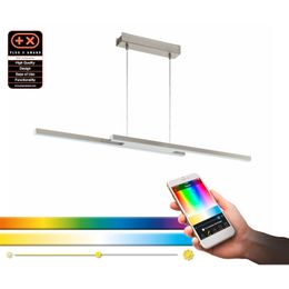 Eglo Pendelleuchte »FRAIOLI-C« LED-Board 1 Stk. Kaltweiß Neutralweiß Tageslichtweiß Warmweiß nickel-matt / L105, 5 x H120 x B10 cm / inkl. 2...