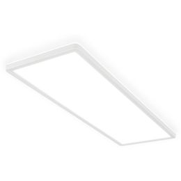 B.K.LICHT LED Deckenleuchte &raquo;BK_DL1602 Ultraflaches LED Panel mit Backlight, Deckenlampe&laquo; LED-Modul 1 Stk. Neutralwei&szlig; 4.000K, 3.000 Lm, 22W,...