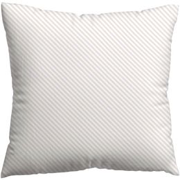Schlafgut Kissenbezug &raquo;Woven Satin Fade&laquo; mit Farbverlauf wei&szlig; Mako-Satin, Obermaterial: 100% Baumwolle