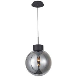 Brilliant Pendelleuchte »Astro« E27 1 Stk. Hängelampe 30cm schwarz/rauchglas schwarz/rauchglas