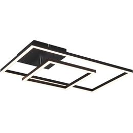 REALITY LEUCHTEN LED Deckenleuchte »Padella« LED-Board 1 Stk. Neutralweiß bewegliche LED Elemente, 4000K neutralweiß, dimmbar, 3000 Lumen schwarz matt