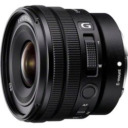 Sony Objektiv &raquo;SEL-P1020G E PZ 10-20 mm F4 G&laquo; schwarz Hintere Objektivkappe, Streulichtblende und Vordere Objektivkappe inbegriffen
