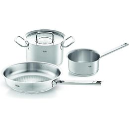 Fissler Topf-Set »ORIGINAL-PROFI COLLECTION Edelstahl-Topfset« 1x Kochtopf Ø 20 cm, 1x Stielkasserolle Ø 16 cm, 1x Pfanne Ø 24 cm, 4 Stk. tlg....