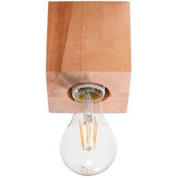 SOLLUX LIGHTING Deckenleuchte »ARIZ« E27 1 Stk. Verteiltes Licht Naturholz