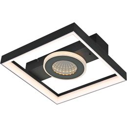 Paul Neuhaus Deckenleuchte »TRAFORO« LED-Board 1 Stk. warmweiß - kaltweiß CCT - über Fernbedienung, dimmbar über Fernbedienung, Memory schwarz
