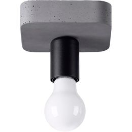 SOLLUX LIGHTING Deckenleuchte »TAVO« E27 1 Stk. Verteiltes Licht Grau