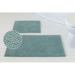 OTTO home Badematte &raquo;Kaelan, weicher Chenille&laquo; H&ouml;he 14 mm rutschhemmend beschichtet fu&szlig;bodenheizungsgeeignet Badvorleger, Badteppich weiches Chenille,