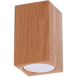 SOLLUX LIGHTING Deckenleuchte »KEKE« GU10 1 Stk. leuchtet nieder Eiche