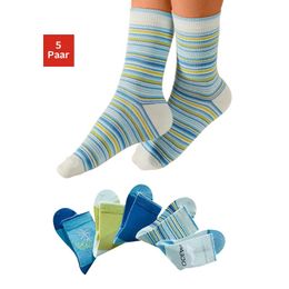 H.I.S. H.I.S Socken Packung, 5 Paar tlg. mit verstärkter Ferse & Spitze blau 19-22 19-22 Socken perfekt für den Alltag