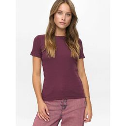 N&uuml;mph N&Uuml;MPH Kurzarmhemd &raquo;T-Shirt NURILEY&laquo; Winetasting L - Normalgr&ouml;&szlig;en Normalgr&ouml;&szlig;en L Bequeme und stilvolle T-Shirts f&uuml;r jeden Tag