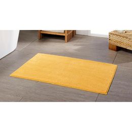 G&ouml;zze Badematte &raquo;Chenille&laquo; H&ouml;he 15 mm rutschhemmend beschichtet fu&szlig;bodenheizungsgeeignet Badteppich, Uni Farben, besonders weich durch Microfaser, waschbar 