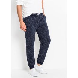 bonprix Jogginghose dunkelblau meliert 64/66 - N-Gr N-Gr 64/66 Jogginghose mit meliertem Design f&uuml;r einen l&auml;ssigen Look