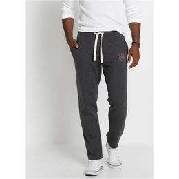 bonprix Jogginghose anthrazit meliert 44/46 - N-Gr N-Gr 44/46 Jogginghose aus Baumwolle mit sportiven Details für angenehmen Tragekomfort