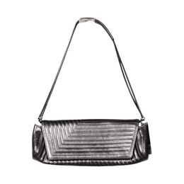JOOP! Handtasche gross Leder Damen Gr&ouml;&szlig;e One Size Second Hand silber