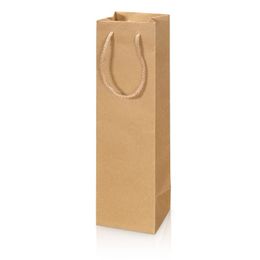 20 x Geschenkt&uuml;te "Natura Kraftpapier" f&uuml;r 1 Flasche 100 x 85 x 360 mm