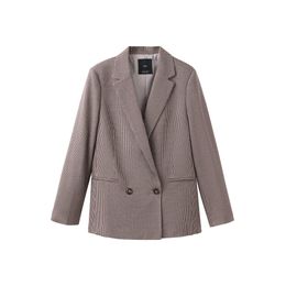 Mango Blazer 'Charlott' Damen Gr&ouml;&szlig;e 32 beige / bordeaux / schwarz