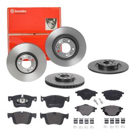 Brembo Bremsensatz-Vorn und hinten Bremsensatz, Scheibenbremse vorne rechts links innenbel&uuml;ftet 304mm f&uuml;r CITRO&Euml;N (DF-PSA) PEUGEOT TOYOTA VAUXHALL OPE