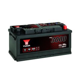 Yuasa YBX3000 - SMF 12V 90Ah 800A Starterbatterie für ASTON MARTIN LAND ROVER TOYOTA IVECO MERCEDES-BENZ JAGUAR VOLVO OPEL BMW RENAULT FIAT VAUXHALL F