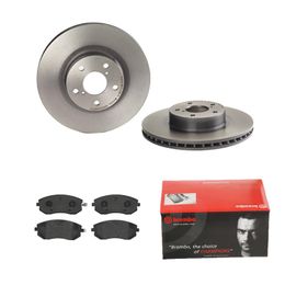 Brembo Bremsensatz-Vorderachse COATED DISC LINE / STANDARD Bremsensatz, Scheibenbremse vorne rechts links innenbel&uuml;ftet 276mm f&uuml;r TOYOTA SAAB SUBARU 2