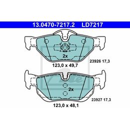 ATE Bremsen-Set VA + HA Bremsensatz, Scheibenbremse vorne hinten rechts links bel&uuml;ftet 300mm f&uuml;r BMW 34116854999 34116794917 34216855008 SIZW2NABS7
