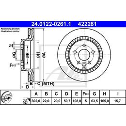 ATE Bremsensatz-Vorn und Hinten sg00000dd9 Hinterachse bel&uuml;ftet 328mm 30mm f&uuml;r Volvo