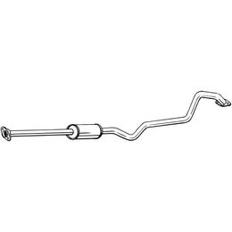 BOSAL Mittelschalld&auml;mpfer 288063 f&uuml;r NISSAN