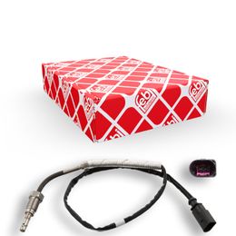 febi bilstein Sensor, Abgastemperatur 100811 f&uuml;r SKODA VW SEAT AUDI 04L906088 04L906088HT 04L906088DQ