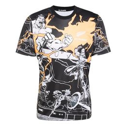 adidas Performance Funktionsshirt 'All Blacks Marvel Captains' Herren Gr&ouml;&szlig;e XXXL dunkelgrau / orange / schwarz / offwhite