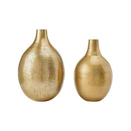 Beliani 2-tlg Blumenvase MOHENJO in Gold | Gr.: onesize