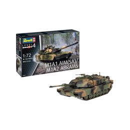 Revell Modellbausatz Militär M1A2 Abrams Maßstab 1:72 Level 4 Bausatz 126 Teile 12+ | Gr.: onesize