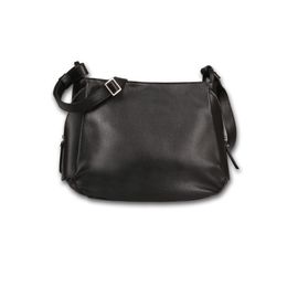 Leder Umh&auml;ngetasche Toscanto Tasche schwarz ca. 35cm | Gr.: onesize