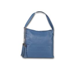 Leder Schultertasche Toscanto Tasche jeansblau ca. 40cm | Gr.: onesize