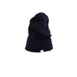 CASH-MERE.CH Bio Beanie in Marine Blau | Gr.: onesize