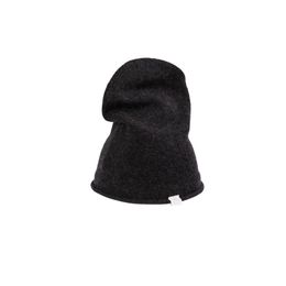 CASH-MERE.CH Bio Beanie in Dunkel Anthrazit | Gr.: onesize