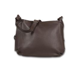 Leder Umh&auml;ngetasche Toscanto Tasche dunkelbraun ca. 35cm | Gr.: onesize