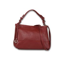 Leder Schultertasche Toscanto Tasche dunkelrot ca. 38cm | Gr.: onesize