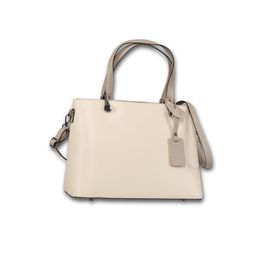 Leder Schultertasche Toscanto Tasche beige, grau ca. 37cm | Gr.: onesize