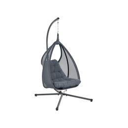 Beliani Hängesessel AVEGNO in Grau - (W) 98 x (H) 195 x (L) 136 cm | Gr.: onesize