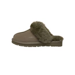 EVERAU Australia Leder Hausschuhe Raven in Karibu | Gr.: 37