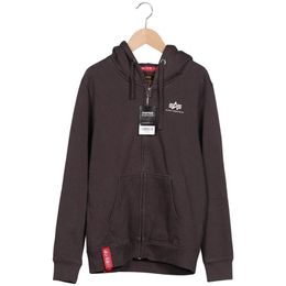 Alpha Industries Kapuzenpullover Herren Gr&ouml;&szlig;e S Second Hand grau