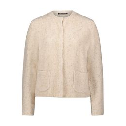 Betty Barclay Grobstrickjacke mit Lurexfaden in beige | Gr.: 42