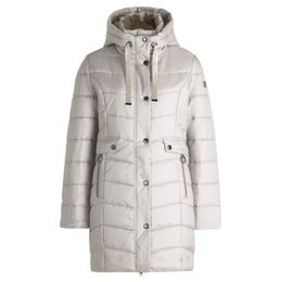 Betty Barclay Outdoorjacke mit Kapuze in Silver Cloud | Gr.: 38
