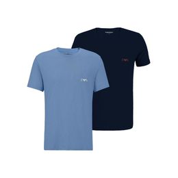 Emporio Armani 2er Pack Crew Neck T-Shirt in Blau | Gr.: XXL