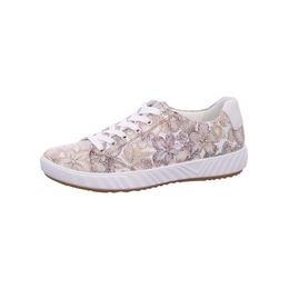 Ara Shoes Leder-Sneakers in Grau/ Wei&szlig; | Gr.: 37