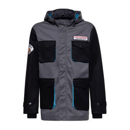King Kerosin &Uuml;bergangsjacke Los Angeles C.A. in grau | Gr.: M